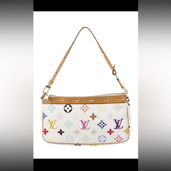 Louis Vuitton | Bags | Louis Vuitton Multicolor White Monogram Canvas ...